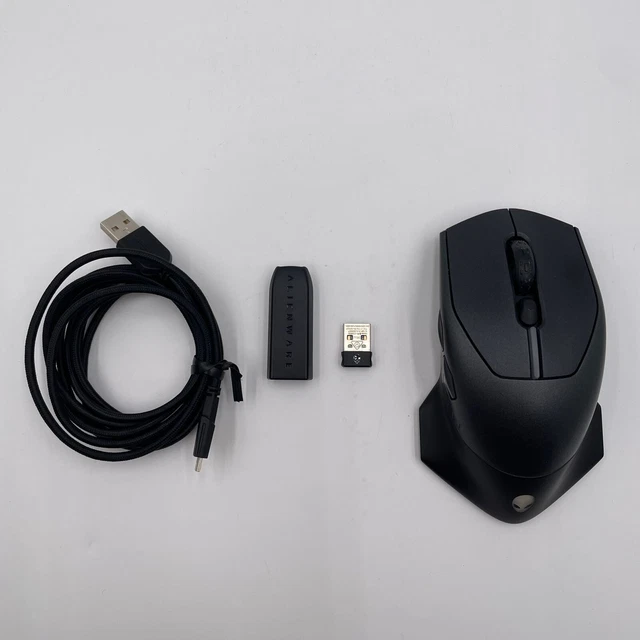 ALIENWARE WIRED/WIRELESS GAMING Mouse AW610M: 16000 DPI Optical Sensor ...