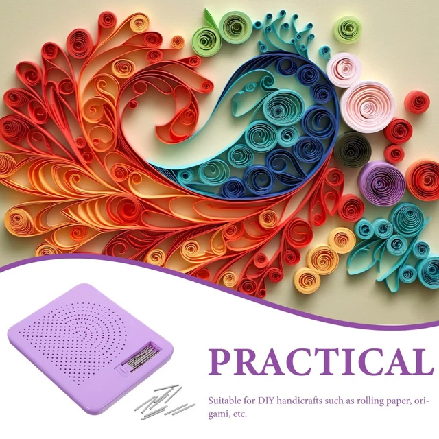 PAPER WINDING TOOL Quilling Board with Pins Slotted Tools Winder $19.35 ...