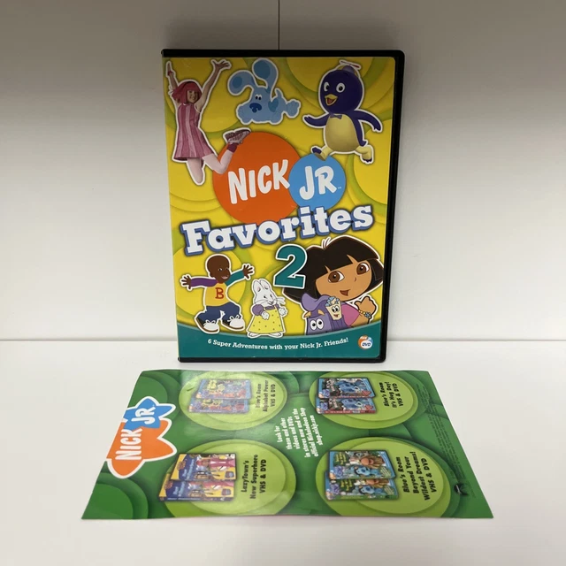 NICK JR FAVORITES 2 DVD+Insert Paper Good Condition DVD Nickelodeon ...