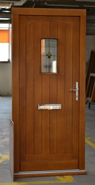 BESPOKE HARDWOOD TIMBER Wooden T&G Cottage style Door, Made to Measure ...