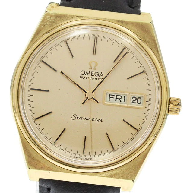 OMEGA SEAMASTER DAY Date Cal.1022 gold Dial Automatic Men's Watch ...