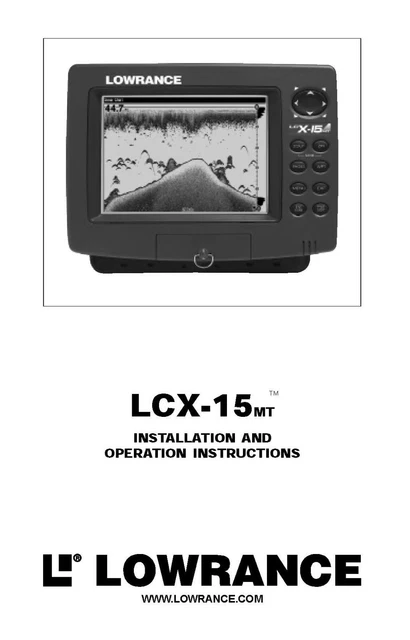 LOWRANCE LCX-25C LCX-26C HD LCX-110C LCX-111C HD Manual User Guide ...