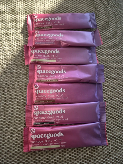 SPACEGOODS RAINBOW DUST 7 Day Sample Supply! Mushroom + Adaptogen Super ...