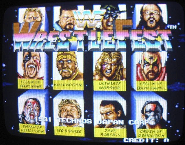 FULLY WORKING TECHNOS Wwf Wrestlefest Arcade Jamma Pcb Board Clone EUR ...