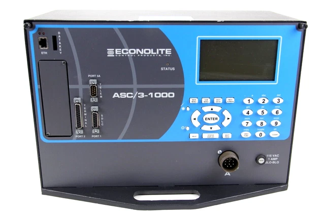 ECONOLITE TRAFFIC SIGNAL CONTROLLER (Works like a Cobalt Controller ...