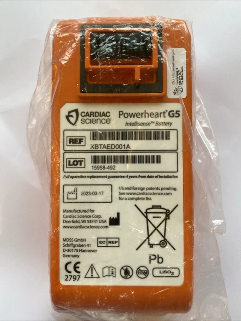 CARDIAC SCIENCE POWERHEART G5 Replacement Battery - BrandNew £299.00 ...