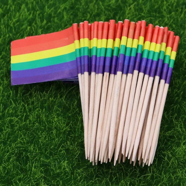 TOOTHPICK FLAGS FOOD Wood Toothpicks National Flag Toothpicks £6.68 ...