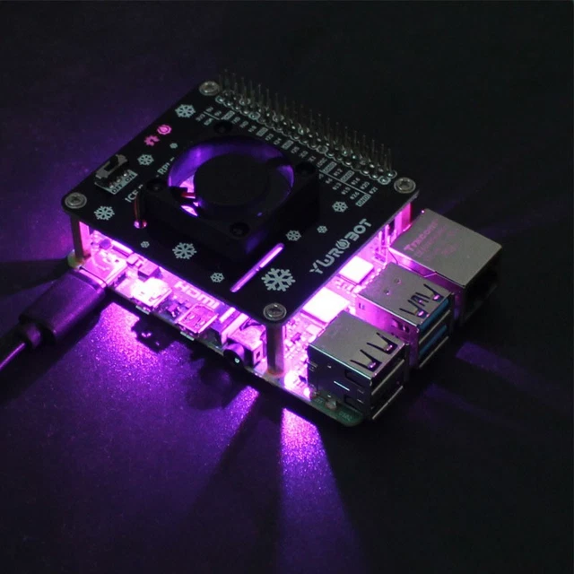 ACTIVE COOLING FAN HAT for Raspberry Pi 54B3B Plus with Enhanced ...