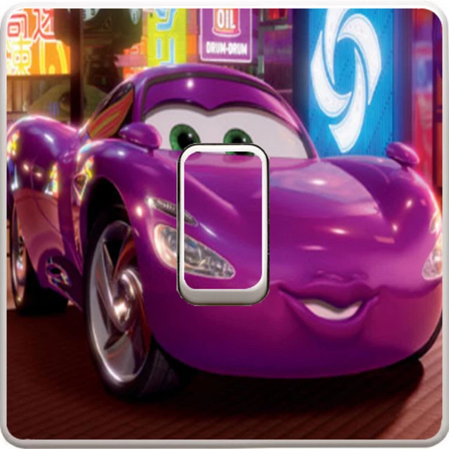 DISNEY CARS CARTOON Girls Light Switch Vinyl Sticker Decal for Kids ...