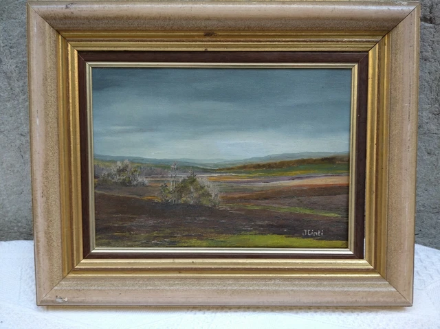 TABLEAU ANCIEN. PAYSAGE Peinture huile sur toile. signé EUR 50,00 - PicClick FR