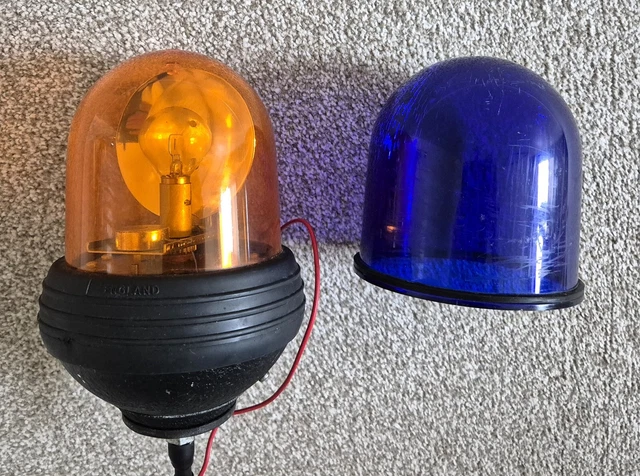 LUCAS VINTAGE CLASSIC vehicle obsolete amber Rotating Beacon Light ...