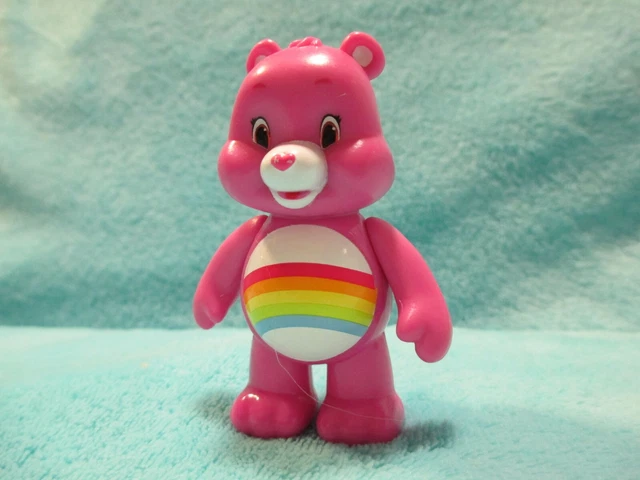 Just Play Care Bears Pink Cheer Bear Posable Pvc Action Figure Toy 3 Tcfc £539 Picclick Uk