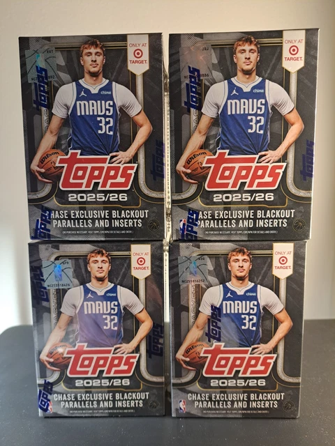 TOPPS FLAGSHIP 2025/26 NBA Basketball Target Black Friday Blasters - 4 ...