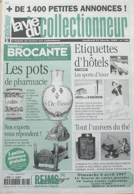 007233 - LA vie du collectionneur - Numéro 166 du 21 Février 1997 ...