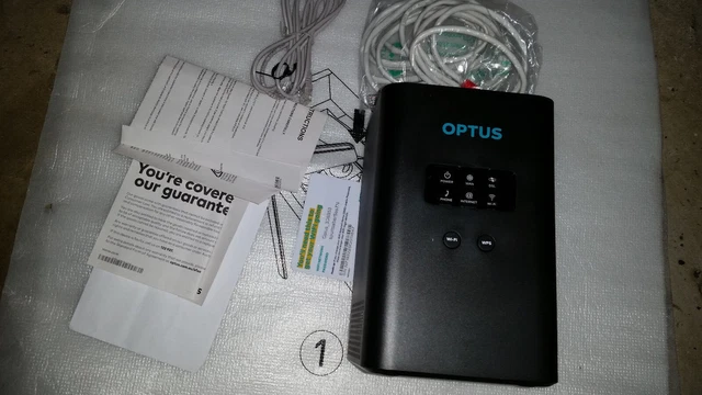ROUTER OPTUS Black Smart GateWay All in one NBN ADSL2+ Modem Lan Gbit ...