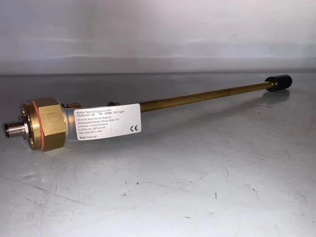 BUHLER TECHNOLOGIES NT M-MS-M12-370-1K-PT100 Temperature/ Level Sensor ...