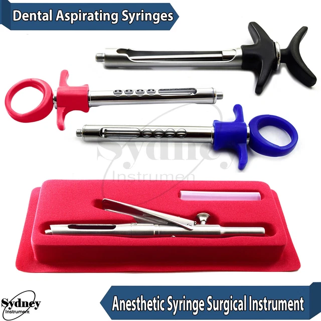 DENTAL ASPIRATING SYRINGES Anaesthetic Syringe Intraligamentary ...