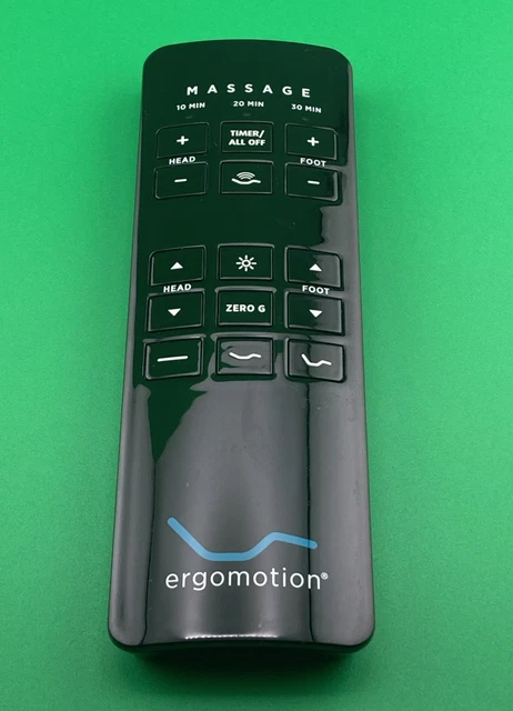 GENUINE OEM ERGOMOTION Massage Bed RF258C Replacement Black Remote ...