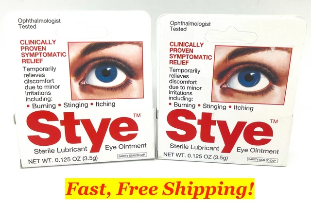 STYE STERILE LUBRICANT Eye Ointment .125oz EXP 10/24 Relieve Burn Sting ...