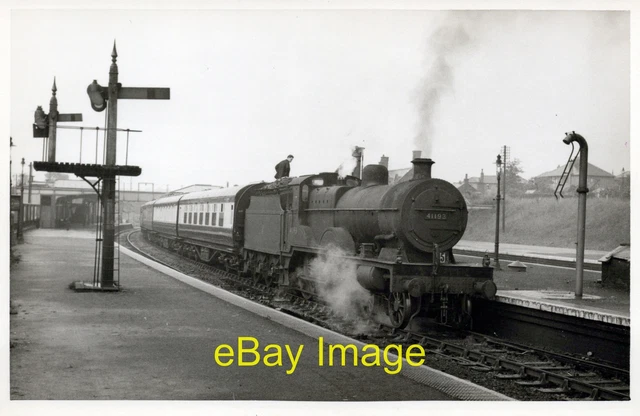 PHOTO RAILWAY ex LMS Compound 4-4-0 41193 Cheadle Heath Sheffield bound ...
