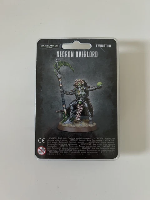 WARHAMMER 40K NECRON Overlord With Voidscythe And Resurrection Orb £10. ...