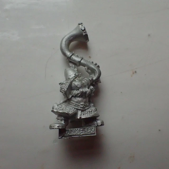 CITADEL WARHAMMER CLASSIC 90s Dwarf Hammerer Command Group Hornblower A ...