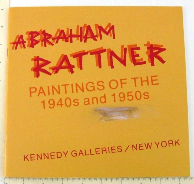 ABRAHAM RATTNER ART Exhibition Catalog Surrealist Kennedy Galleries NY ...