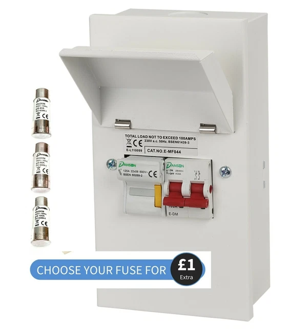 METAL CLAD FUSED Isolator Sub Main Switch Fuse Unit Single Phase 63A ...