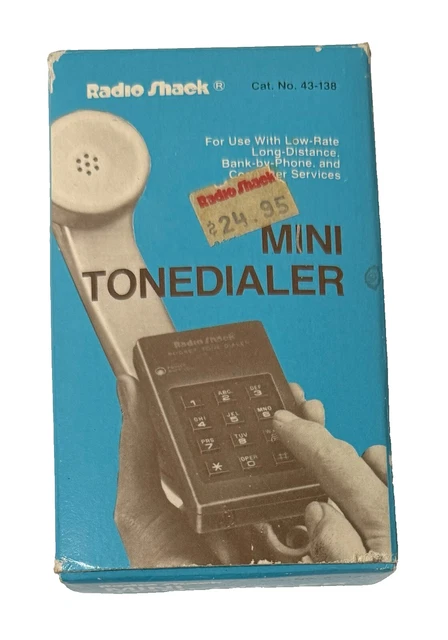 1984 RADIO SHACK MINI TONEDIALER # 43-138 New In Open Box W/ All ...