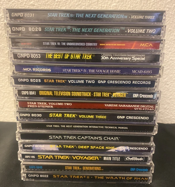 STAR TREK ORIGINAL Television Soundtrack Lot of 15 CD's £63.35 ...