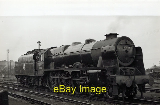 PHOTO RAILWAY ex LMS Royal Scot 46104 unknown Shed c1961 £3.50 ...