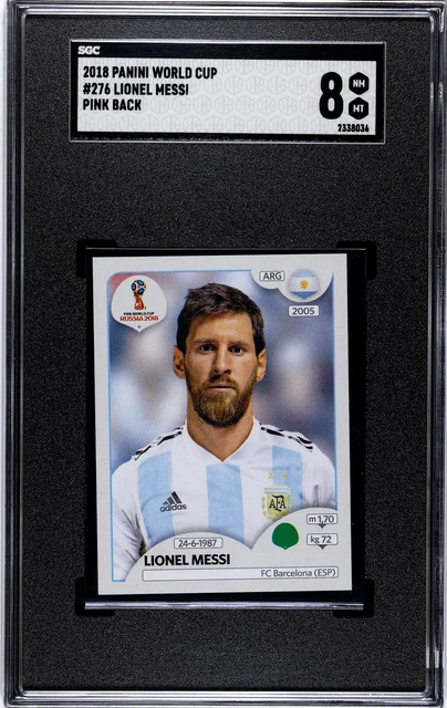 PANINI STICKER LIONEL MESSI Pink Back #276 World Cup Russia 2018 SGC 8 ...