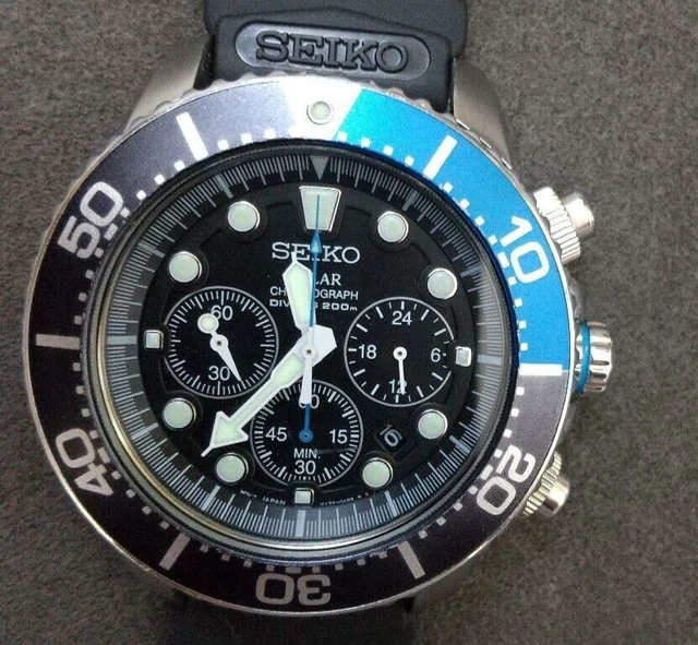 SEIKO PROSPEX V175-0AD0 Radio solar Divers 200M Quartz Watch from JP ...