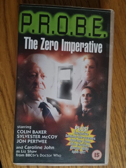 P.R.O.B.E DR DOCTOR WHO PROBE The Zero Imperative UK PAL VHS £49.99 ...
