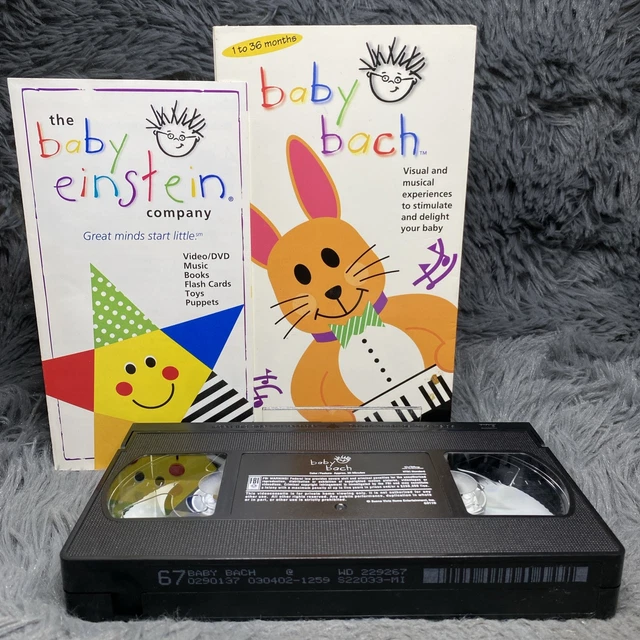 BABY EINSTEIN BABY Bach VHS Video Tape Infant Learning 1 To 36 Months ...