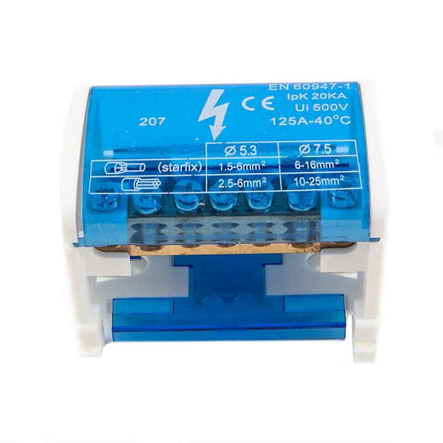 DIN RAIL TERMINAL Block WKH207 Power Distribution Box Modular ...
