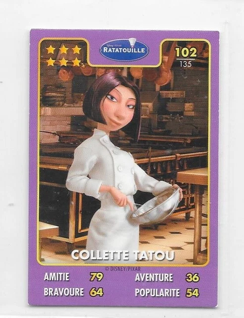 CARTE AUCHAN - Héros Disney Pixar - Ratatouille - N°102 - Collette ...