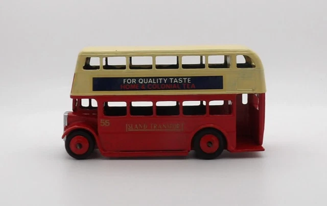 DINKY TOYS DOUBLE Decker Bus 'El Sol Cigars' Repainted Code 3 Unboxed £ ...