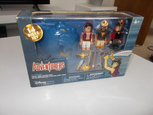 DISNEY ADVENTURERS ALADDIN Mega Minis Action Pack Figure Toy Playset ...