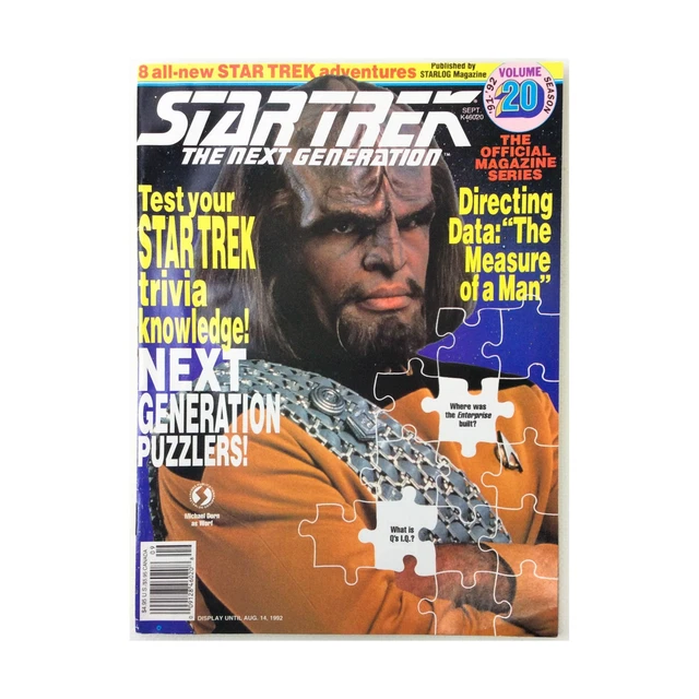 STARLOG STAR TREK Ne #20 "Test Your Star Trek Trivi Knowledge, Next Gen ...