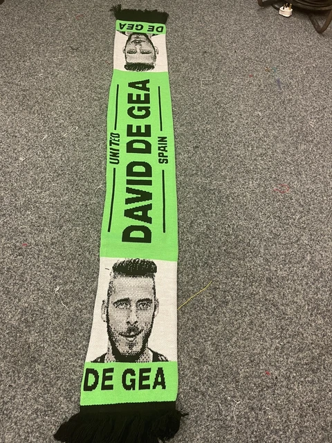 DAVID DE GEA Manchester United Football Club Goalkeeper Player Scarf ...