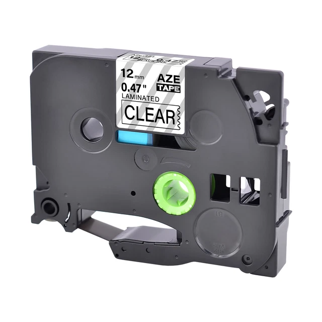 BLACK ON CLEAR Label Tape For Brother TZ131 TZe131 TZ-131 TZe-131 P ...