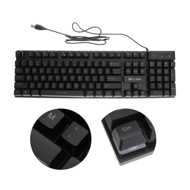 KEYCAPS WIRELESS KEYBOARD and Mouse Set High-definition Characters ...