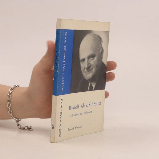 EIN DICHTER AUS Vollmacht | Rudolf Alex. Schroder EUR 2,49 - PicClick DE