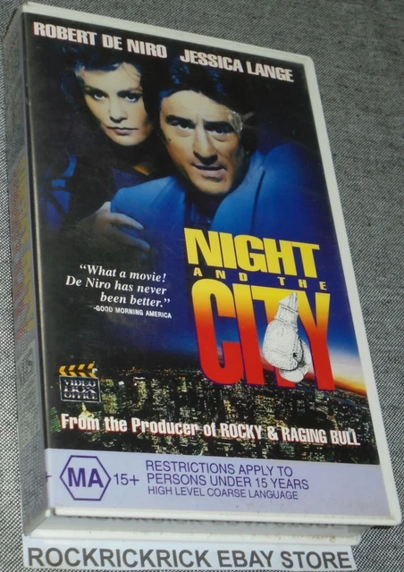 NIGHT AND THE City Vhs Robert De Niro, Jessica Lange Rare 1992 Fatbox ...