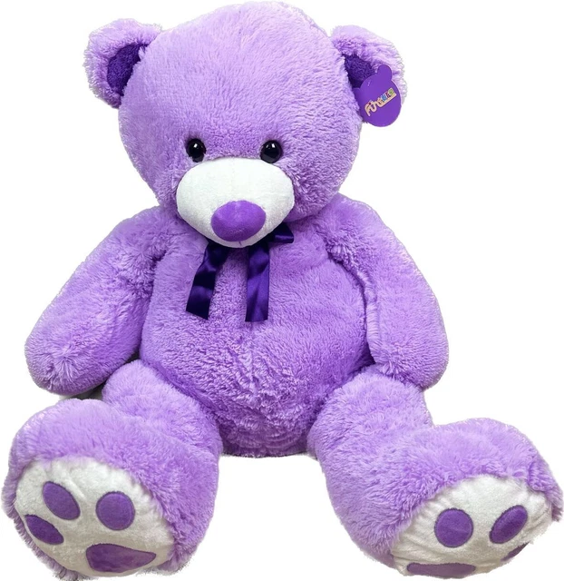 GIANT BIG HUGE Purple Teddy Bear Soft Toy Cute Plushie High Quality ...
