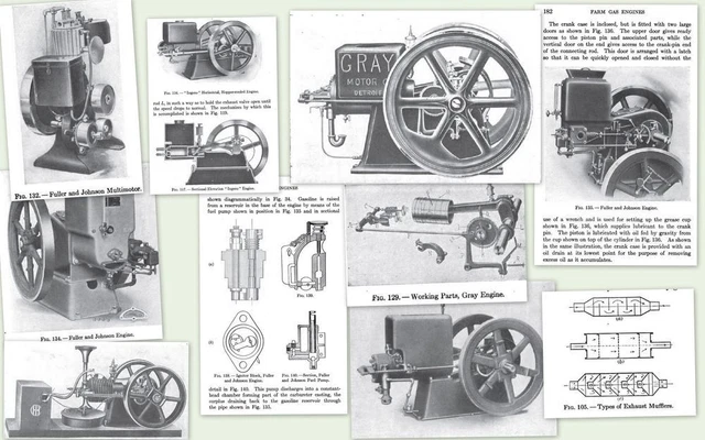ANTIQUE STATIONARY ENGINE Hit Or Miss Tractor Gas Steam Magneto Book ...