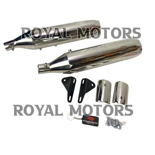 ROYAL ENFIELD &RED ROOSTER PERFORMANCE EXHAUST" For Super Meteor 650 ...