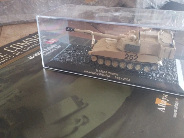 CHARS DE COMBAT Altaya char 57 M-109A6 Paladin Irak 2003 vitrine ...