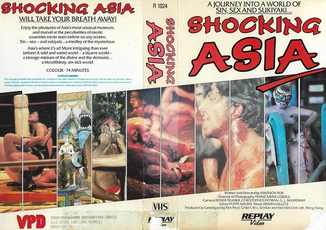 SHOCKING ASIA (1) / Uk Pre-Cert Video Sleeve / Replay Video Label £8.99 ...